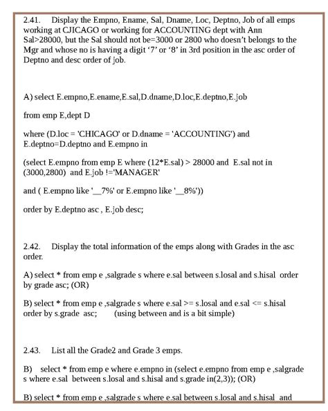 Top Sql Queries Questions Master Sql Pdf Elevate Your Database