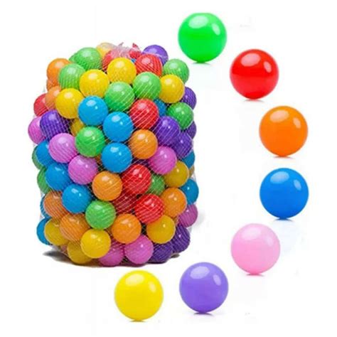 Pelotitas Plasticas De Colores De 55 Cm 100 Unidades Lider