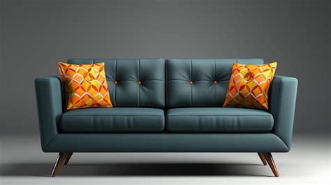 Premium Photo 3d Rendered Photo Of Sofa Set On A Plain Background