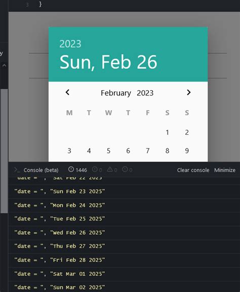 Date Value Keep Increasing Upon Next And Prev Click YearRange Issue