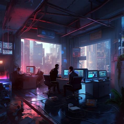 98000 Cyberpunk Workplace Pictures