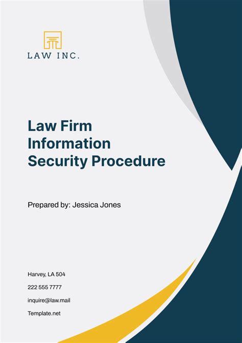 Free Law Firm Information Security Procedure Template To Edit Online