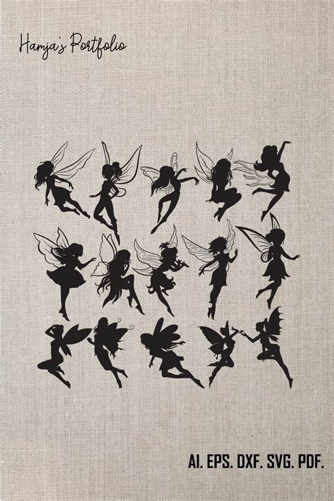 Tinkerbell Clipart Black And White