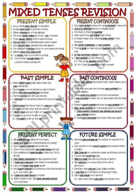 Mixed Tenses Revision 1F6