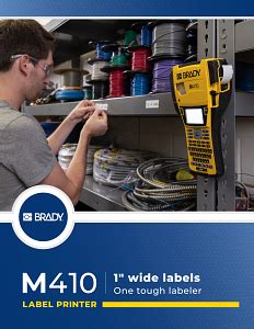 M410 Handheld Label Printer With Accessories Kit Brady Part M410 Kit