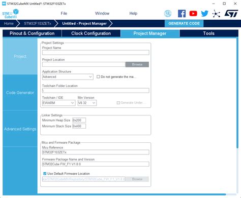 Stm32cubemx 实战教程：新建项目和生成 Mdkarm 工程stm32cubeide 生成arm Mdk Csdn博客