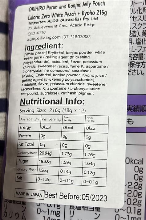 Zero Calorie Konjac Jelly How Can It Be Zero Calories Despite Having