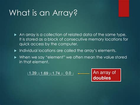 Arrays Ics2o Ppt Download