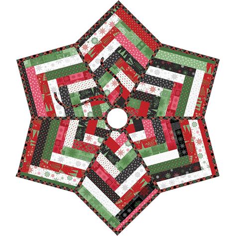 Christmas Night Tree Skirt Kit Quilt Kits Precut Quilting Fabric
