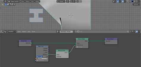 Extrude Along Curve Using Blender Geometry Nodes