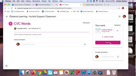 How To Turn In Assignments Youtube