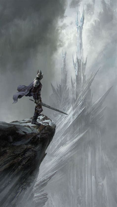 Icicle Castle By Silentfield Dark Fantasy Art Fantasy Landscape