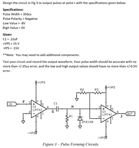 Solved Design The Circuit In Fig To Output Pulses At Point Chegg