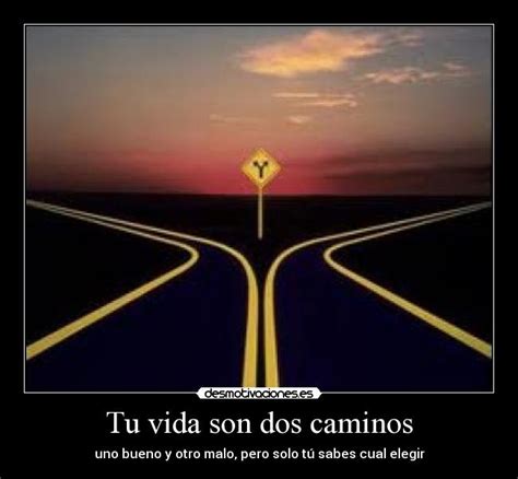 Tu Vida Son Dos Caminos Desmotivaciones