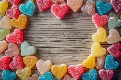 Premium Photo Valentines Delight Sweetheart Candy Frame