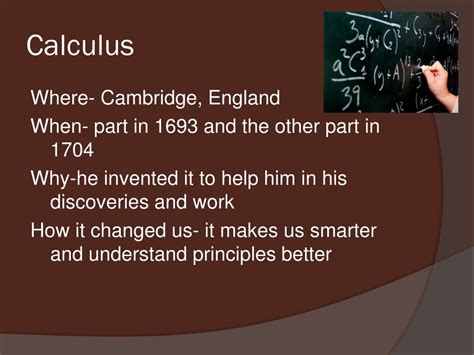 PPT Isaac Newton Smart Person PowerPoint Presentation Free Download ID 2680615