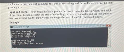 Solved Implement A Program That Computes The Area Of The