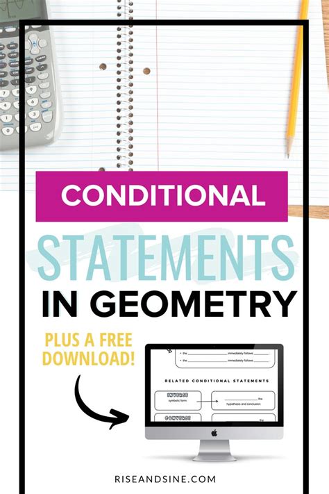 Conditional Statements In Geometry Math Blog Geometry Lessons High School Math Lessons