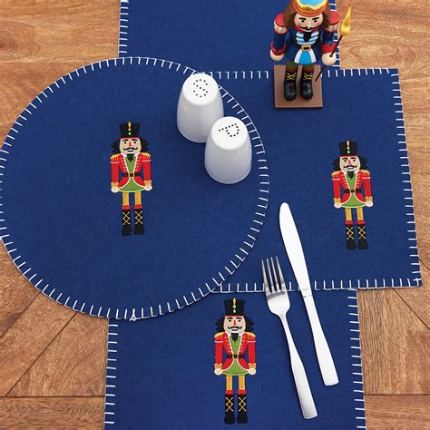 Nutcracker Felt Table Linens Candf Enterprises Inc