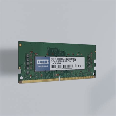3d Ddr4 Sodimm Laptop Ram Stick Model Turbosquid 2082608
