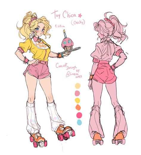 Chicky Toy Fazbear Conceptual Design Sketch By Lazoonny On Deviantart