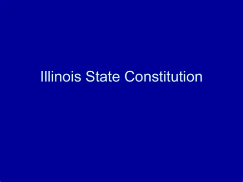 Illinois State Constitution