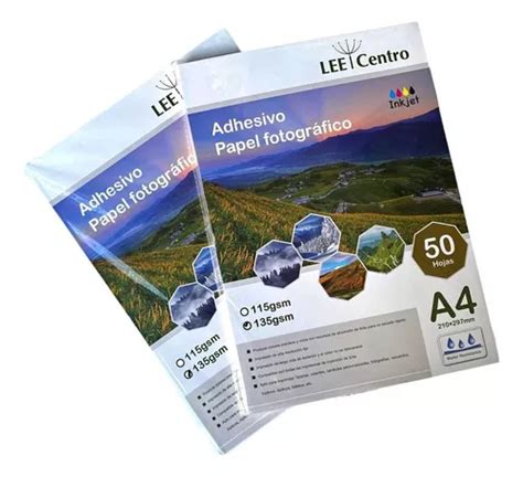 Papel Adhesivo Fotográfico Lee Centro 135grs Cuotas Sin Interés