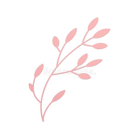 Curved Branch Leaves Vector Stock Illustrations 716 Curved Branch