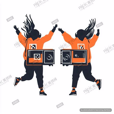 Ai创作图街舞女孩插画 潮流人物插画 人物动态插画 插画跳舞的人 潮流人物插画印刷 跳舞人物插画 爵士舞插画 潮酷卡通人物图案 海报的舞蹈动作 员工奔跑插画 街舞画面 跳舞女生插画平面图 跳舞