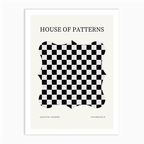Checkered Pattern Poster 16 Art Print By House Of Patterns Fy