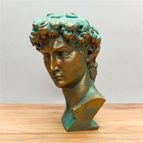 David Bust Statue by Michelangelo David Head 7 Inches Tall - Etsy