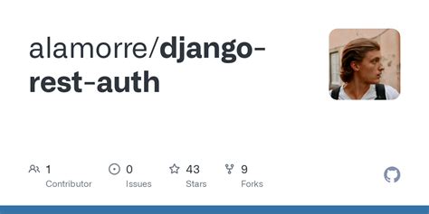 GitHub Alamorre Django Rest Auth