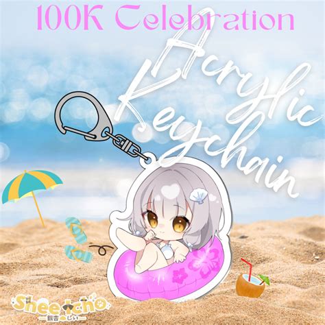 Shee Icho 100k Celebration Acrylic Keychain Production Kawaii Tokyo Otaku Mode Tom