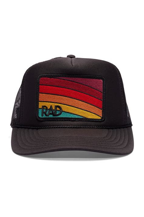 Rad Trucker Hat In Black Shop Friday Feelin