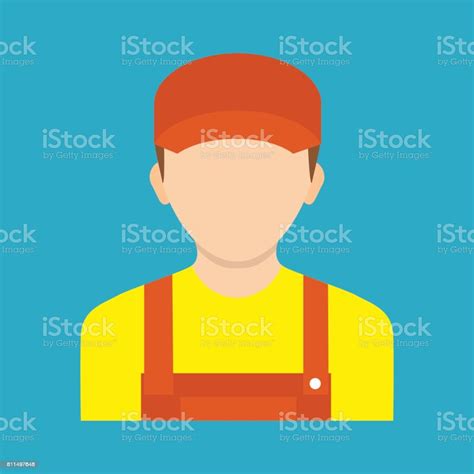 전기 노동자입니다 작업 안전 배경에 고립의 아이콘 전기 서명 한다 아바타 전기입니다 벡터 일러스트 레이 션 공구상자에 대한 스톡 벡터 아트 및 기타 이미지 Istock