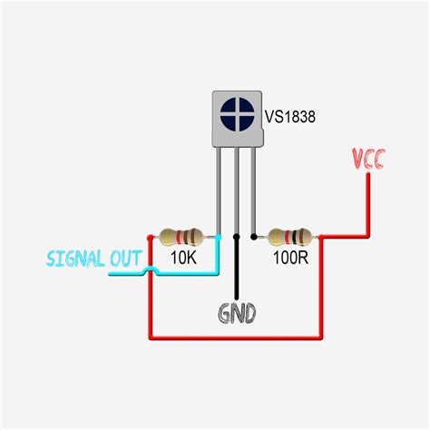 recetor infravermelho ir receiver vs1838 micro wire pt