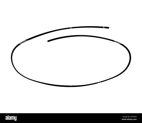 Chalked Circle Frame Grunge Oval Brush Underline And Strikethrough