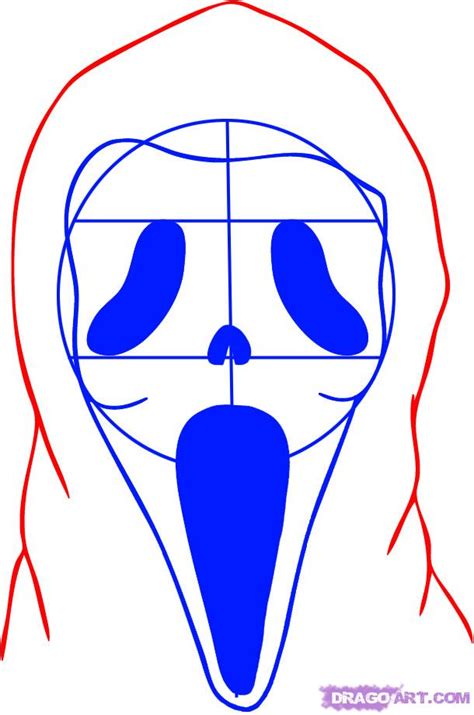 Scream Mask Drawing At Paintingvalley Com Explore Collection Of Scream Mask Drawing