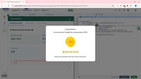 Gfg160 Geekstreak2024 Gfg160 Geeksforgeeks Dsachallenge Codinglife Disha Maity