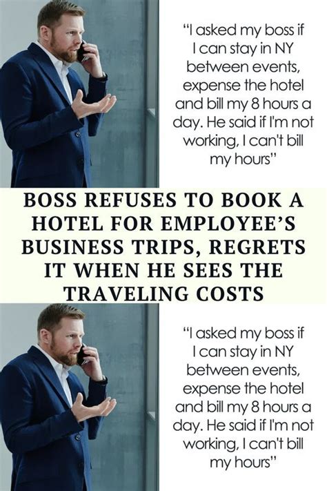 Boss Refuses To Book A Hotel For Employees Business Trips Regrets It