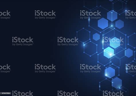 셀의 구성 된 추상적인 육각 배경입니다 벡터 일러스트 레이 션 파란색에 대한 스톡 벡터 아트 및 기타 이미지 파란색 0명 가상현실 Istock