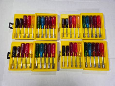 4 Xcelite Hs 6 18 Highest Quality Full Hollow Shaft Nut Driver Sets 50 Each Screwdrivers