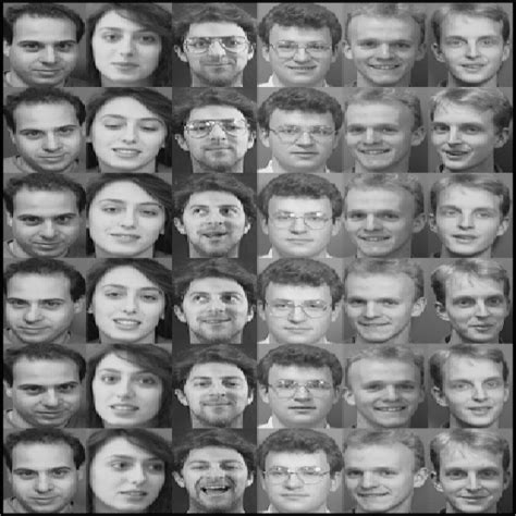 Some Images From The Orl Database A The Orl Database Without