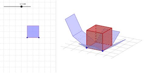 立體形體 18 正方體的表面積計算 GeoGebra