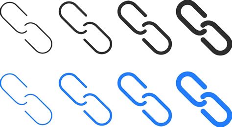 Chain Link Icon Set Hyperlink Sign External Link Symbol 52728254
