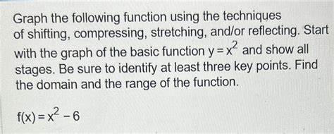 Solved Graph The Following Function Using The Techniques Of