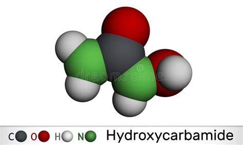 Hydroxycarbamide Hydroxyurea Molecule It Is Antimetabolite Drug To