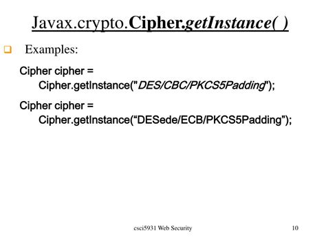 Ppt Gs Chapter 4 Symmetric Encryption In Java Powerpoint Presentation Id359574