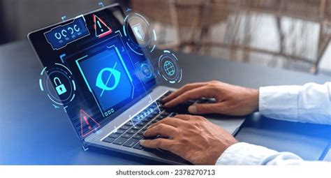 Man Hands Typing On Laptop Virtual Stock Photo Shutterstock