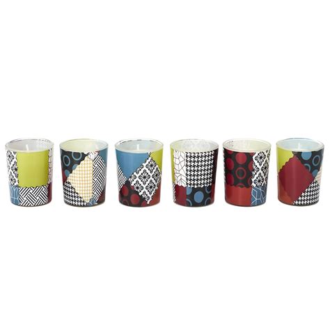Coffret Cadeau 6 Bougies Parfumées Patchwork